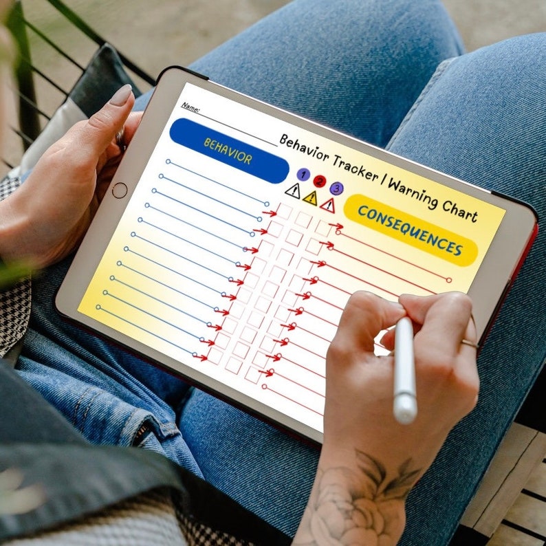 Editable Behavior Consequences 3 Strikes Warning Chart for Kids, Canva ...
