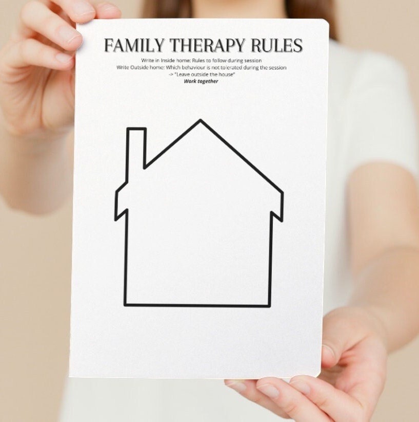 Family Therapy Worksheet Printable, Parent Child Relationship Workbook ...