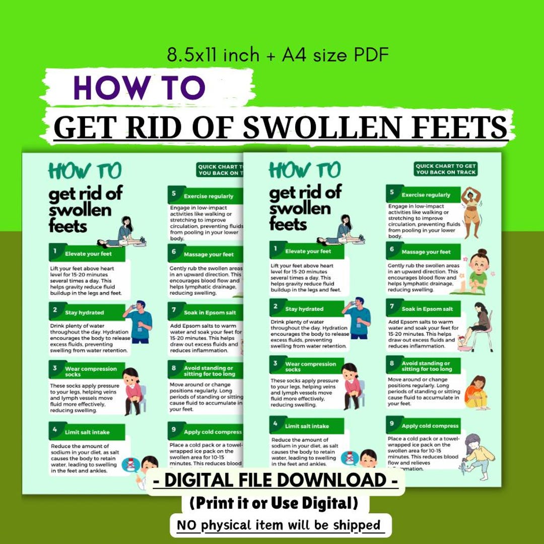 Swollen Feet Relief Guide, 9 Tips to Reduce Swelling, Natural Remedies ...