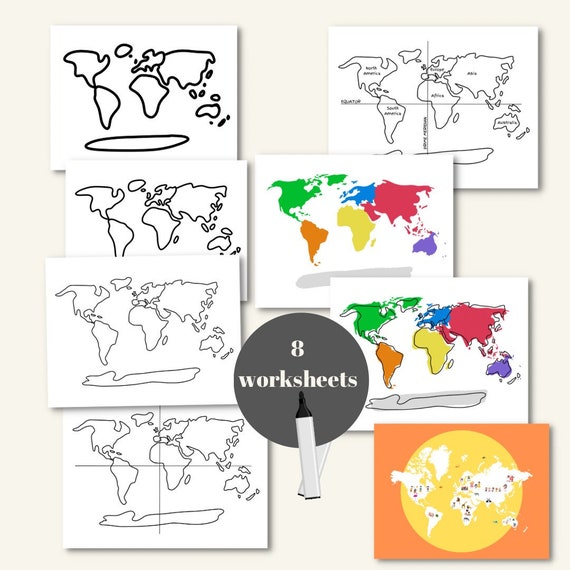 World Map Outline Template
