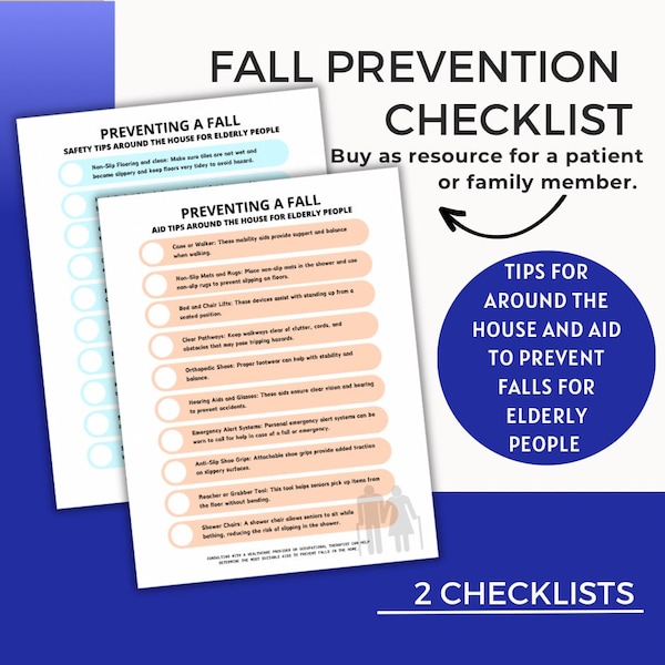 Fall Prevention Checklist - Etsy