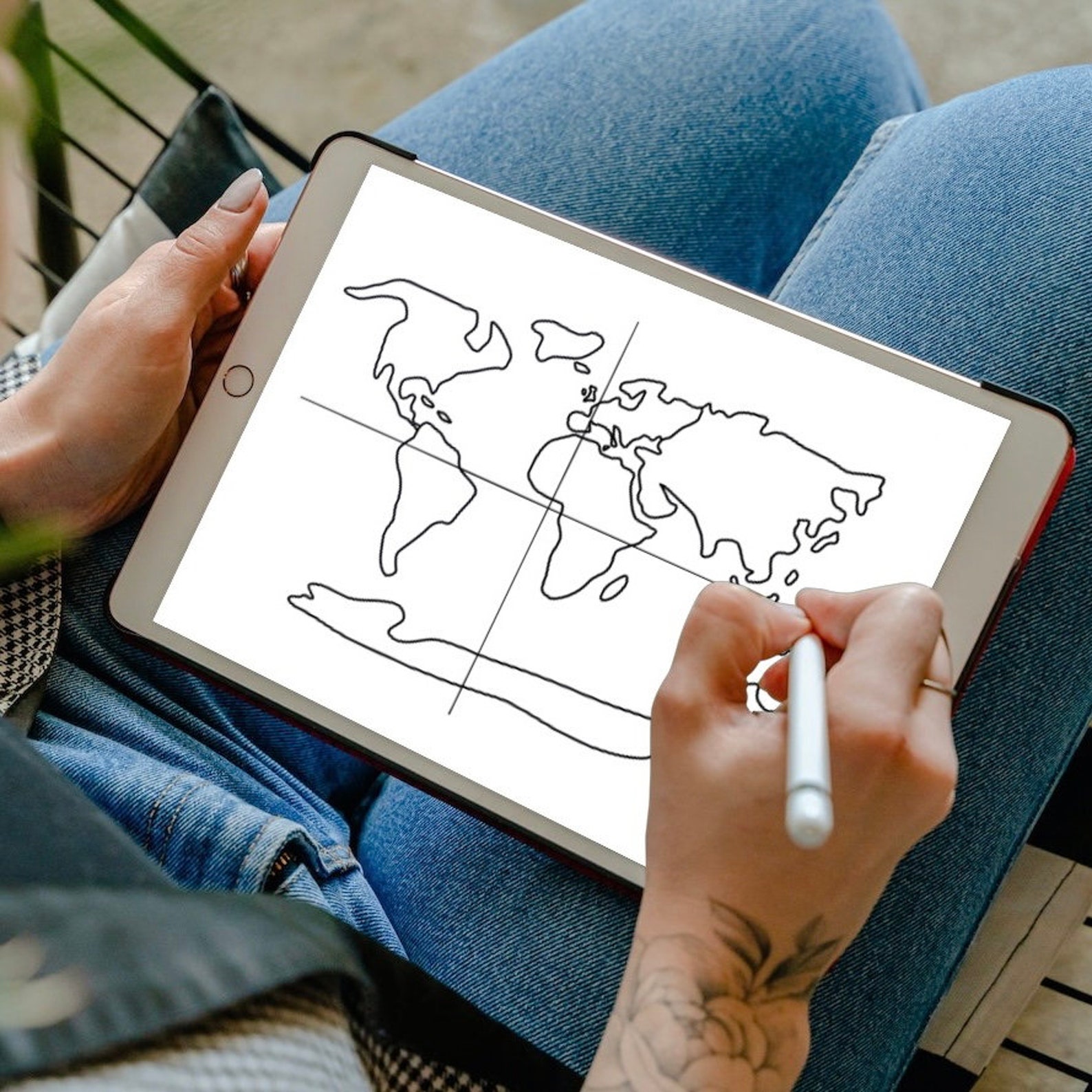 World Map Easy Outline Cycle 2 Geography World Map Outline - Etsy