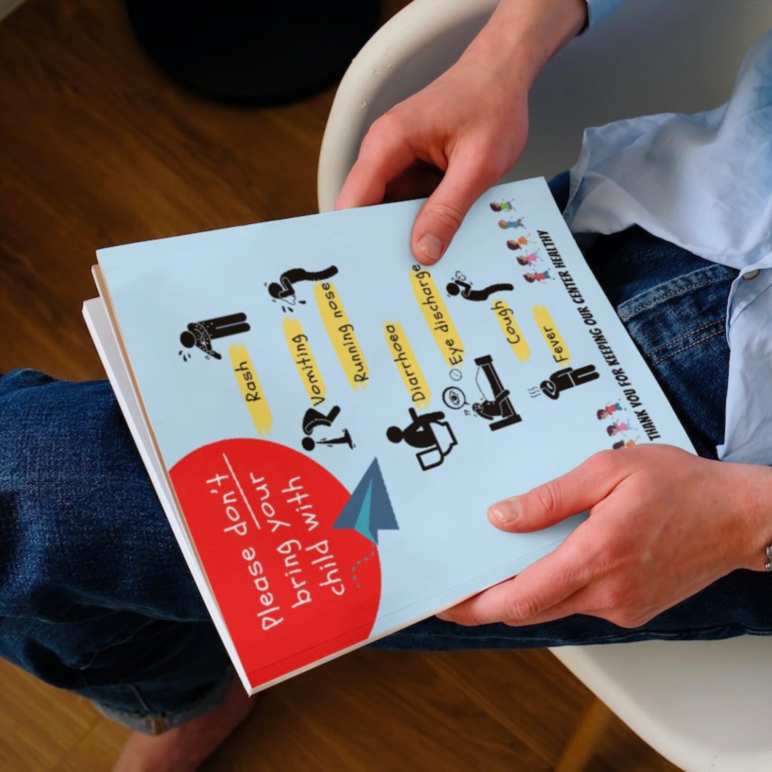 Daycare Sick Policy Poster, Daycare Rules on Sickness, Illness ...