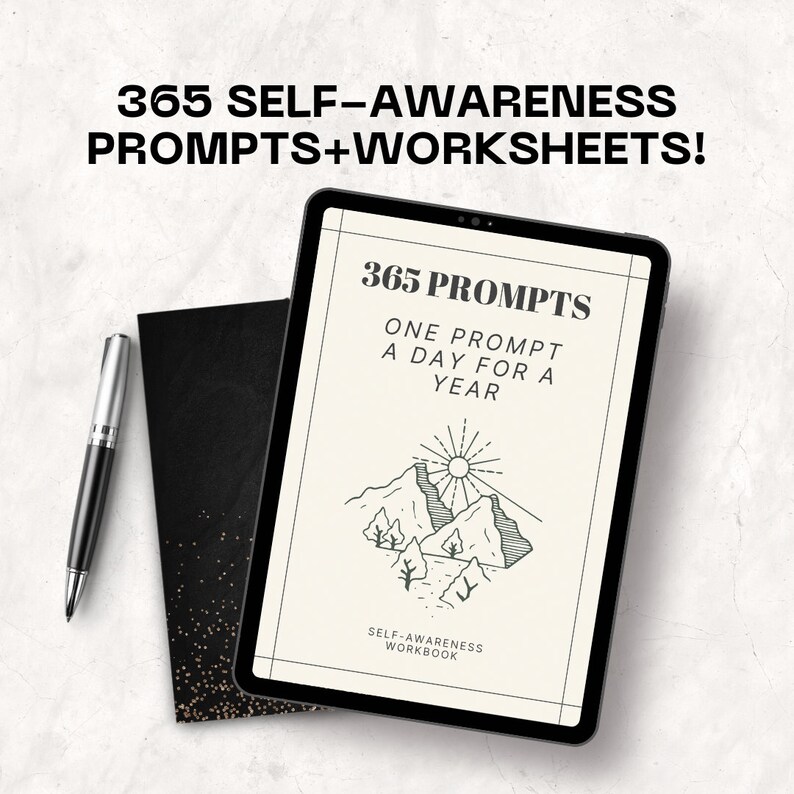 365 Self Awareness Prompts Journal, Writing Prompts, Deep Thought ...