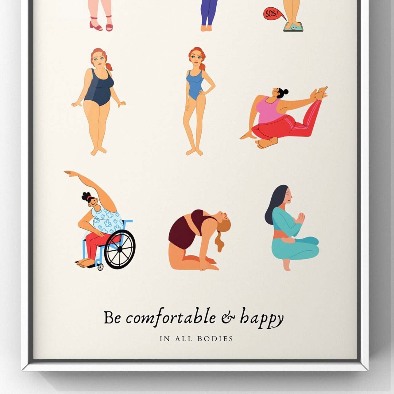 Body Positive Positivity Art Therapy Counseling Office Bundle ...