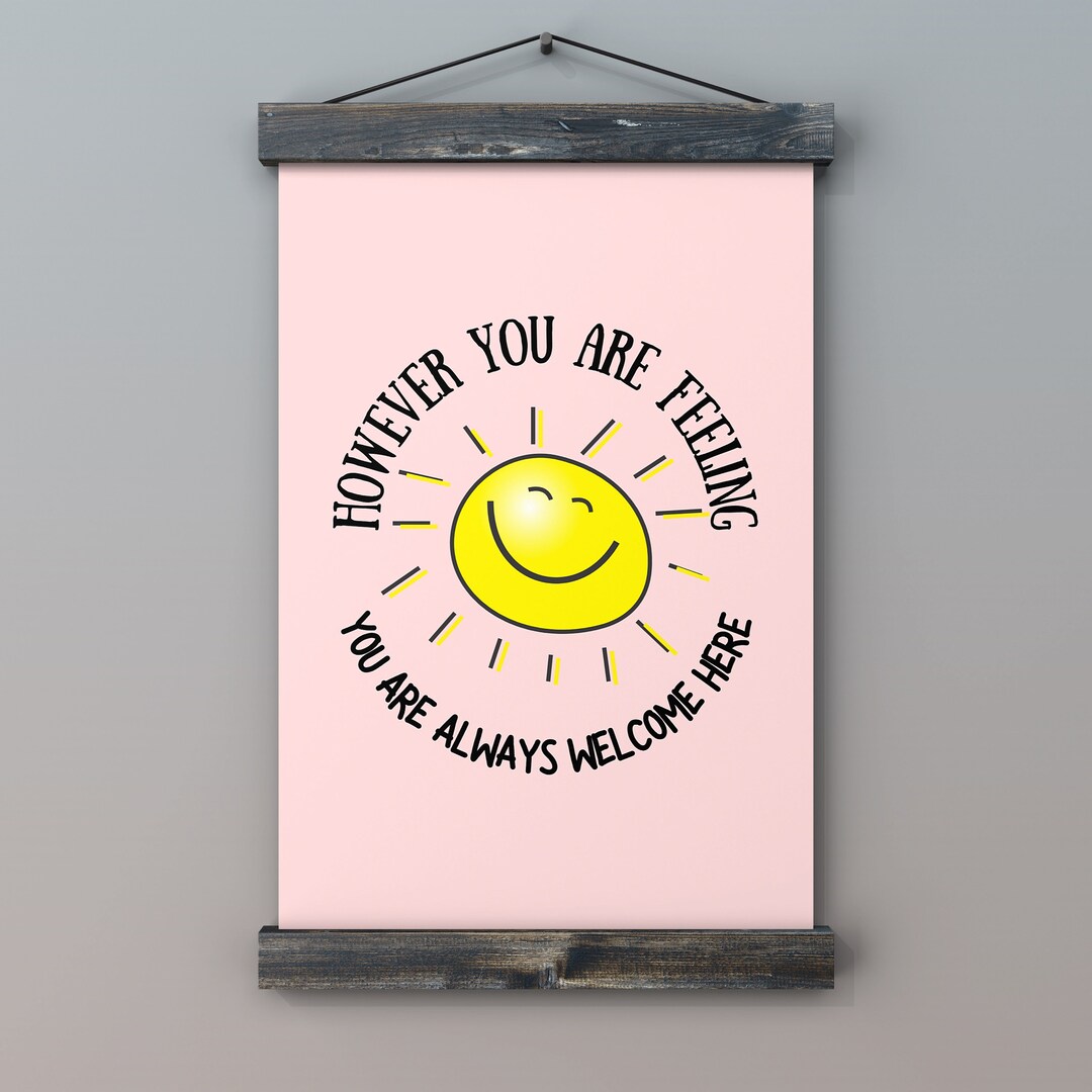 You Are Welcome Here Mental Health Poster, Therapist Sign School ...