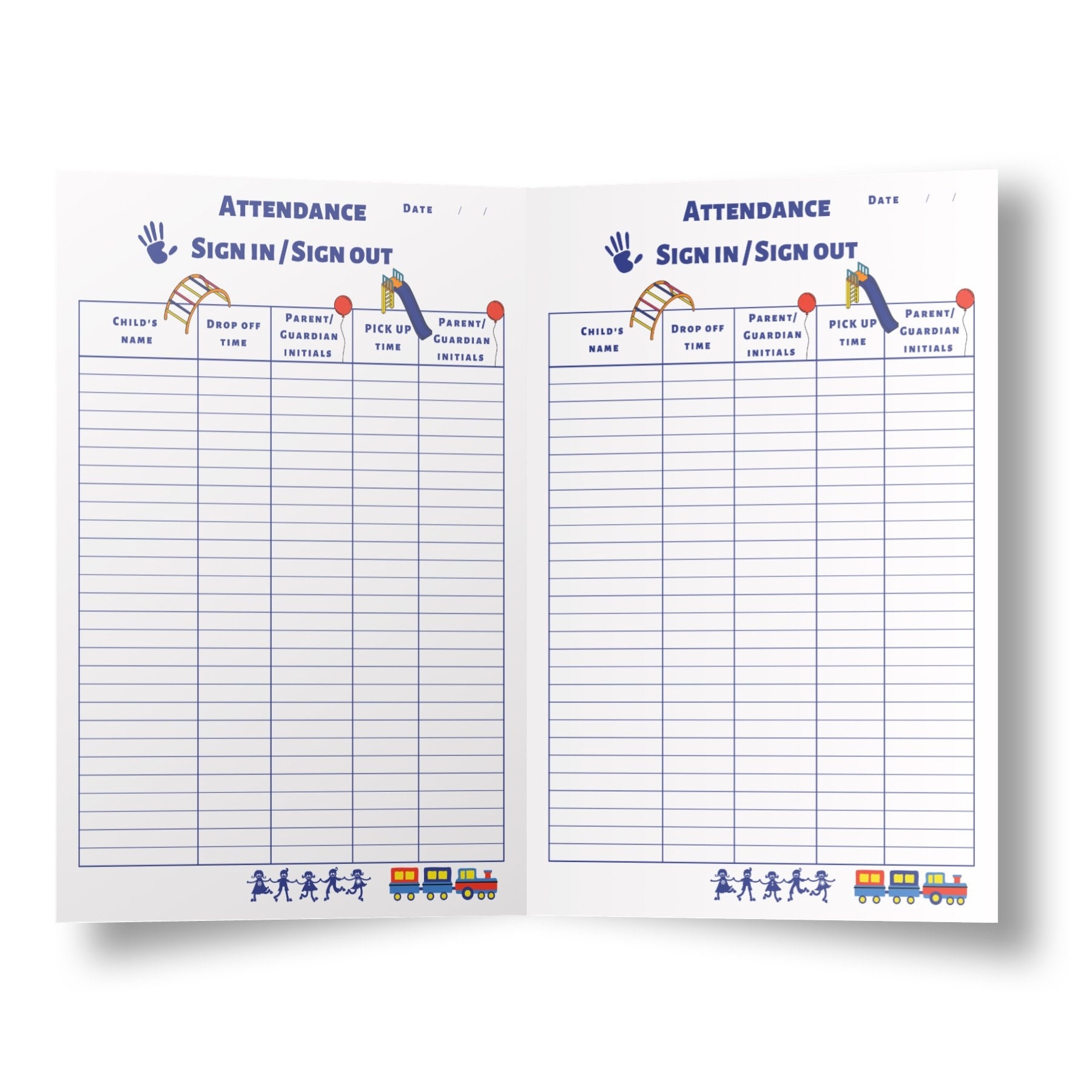 Attendance Kids Sign In, Digital Log Sheet - Etsy