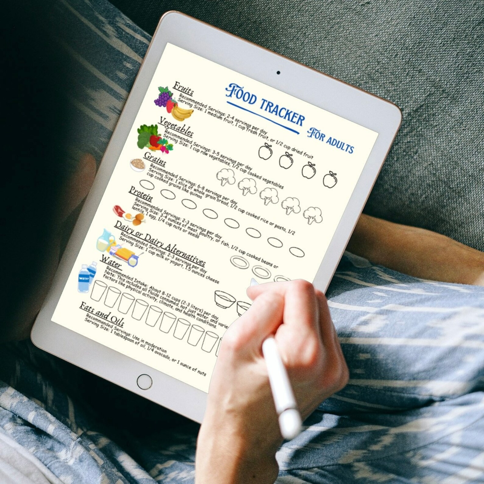 Printable Kids Food Tracker: Daily Nutrition Chart (PDF) - Etsy