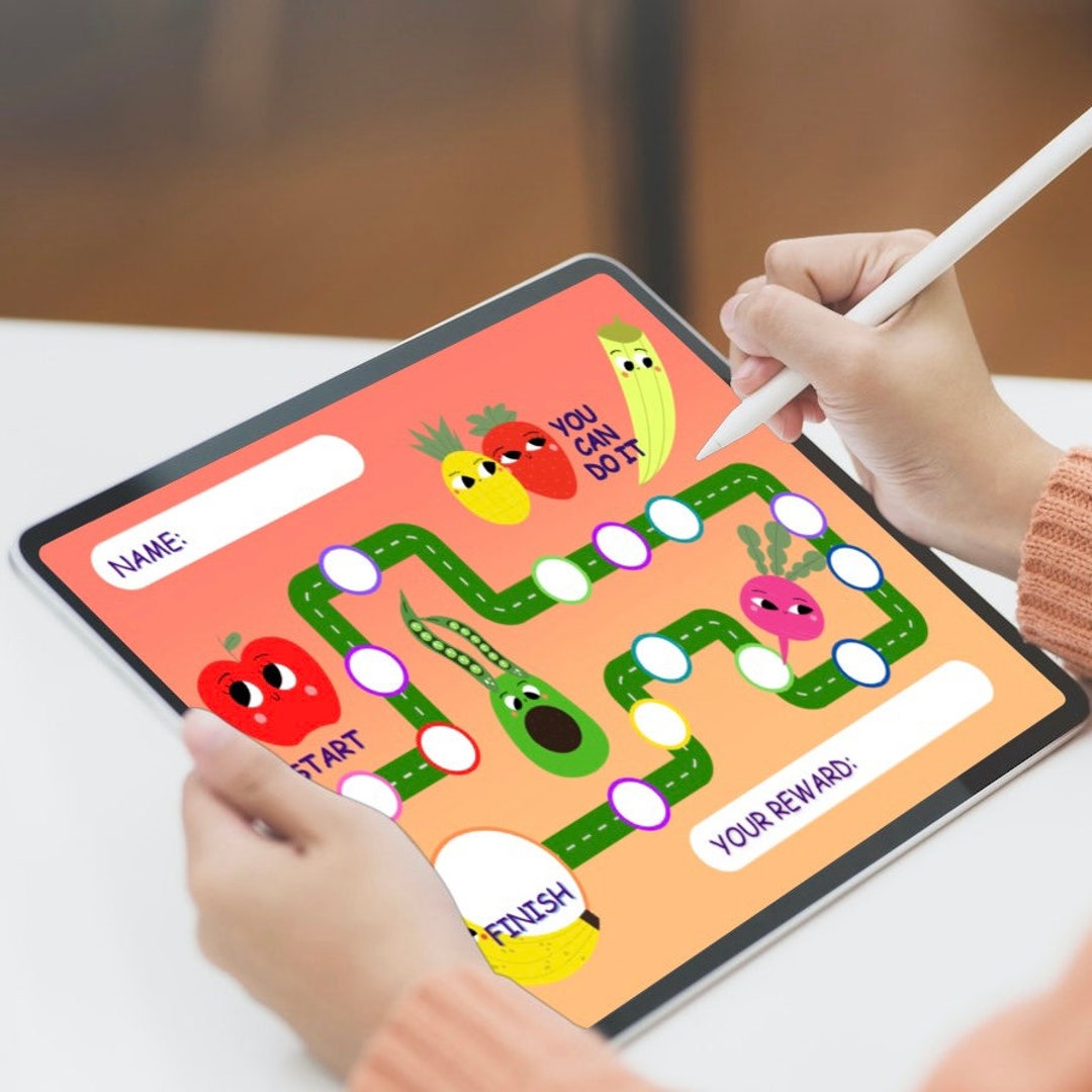 Printable Kids Reward Chart, Kids Vegetables Daily Chore Charts, Kids ...