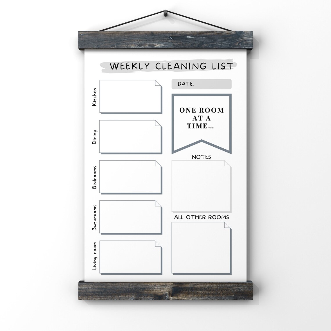 Ultimate Master Clean Sheet Checklist Clean Schedule Pad - Etsy