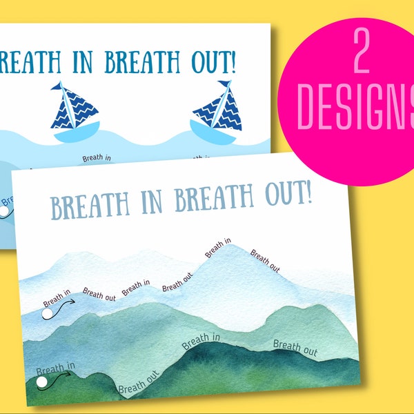 Deep Breathing Exercises Poster - Etsy