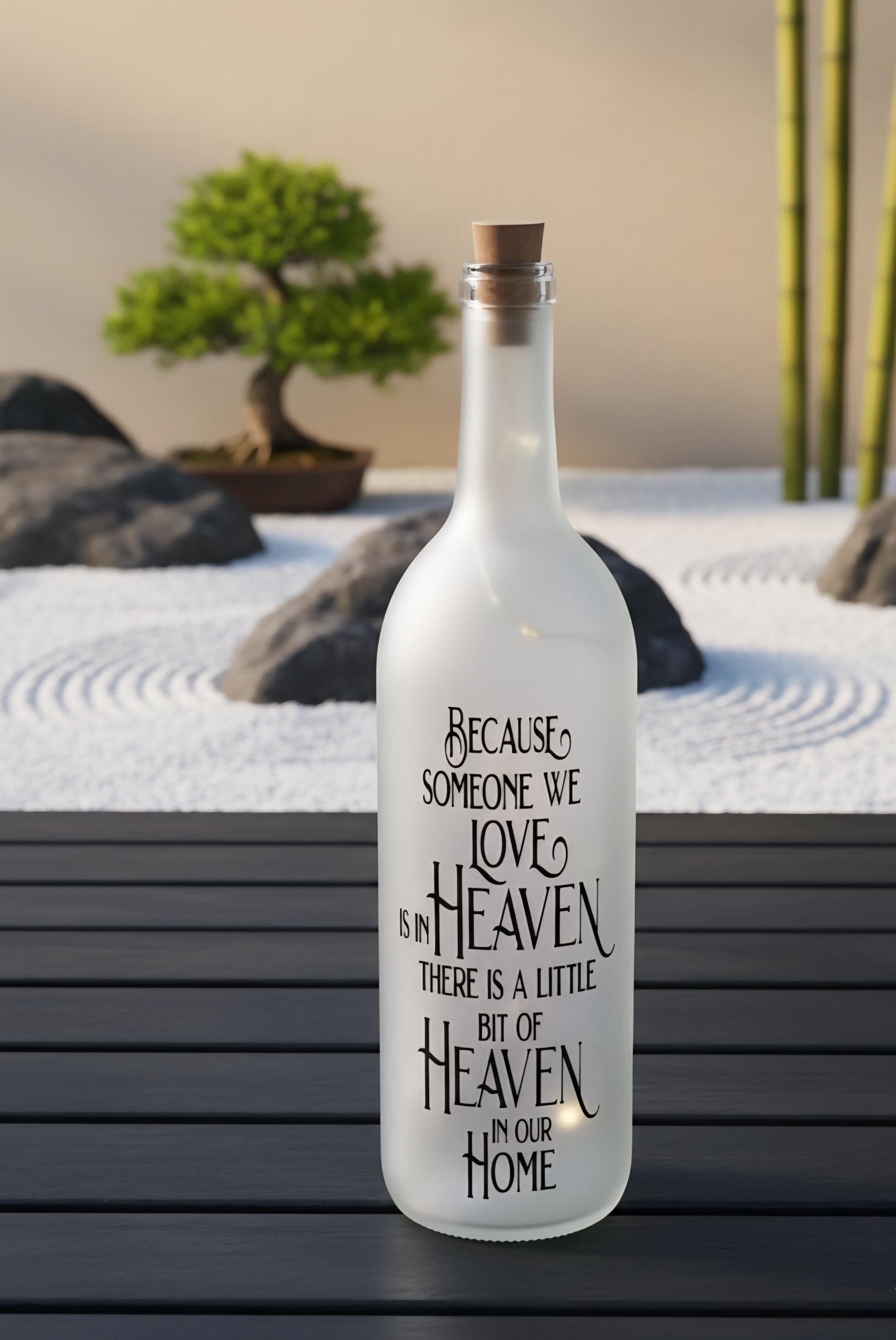 Lighted Memory Bottle: Handmade Spiritual Keepsake - Etsy