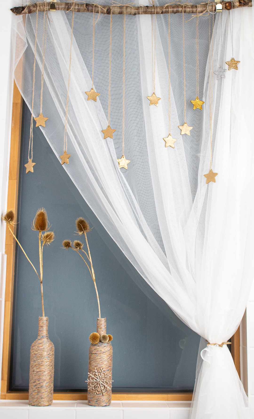 Natural Hanging Stars, Christmas Decorations, Christmas Stars Hanging ...