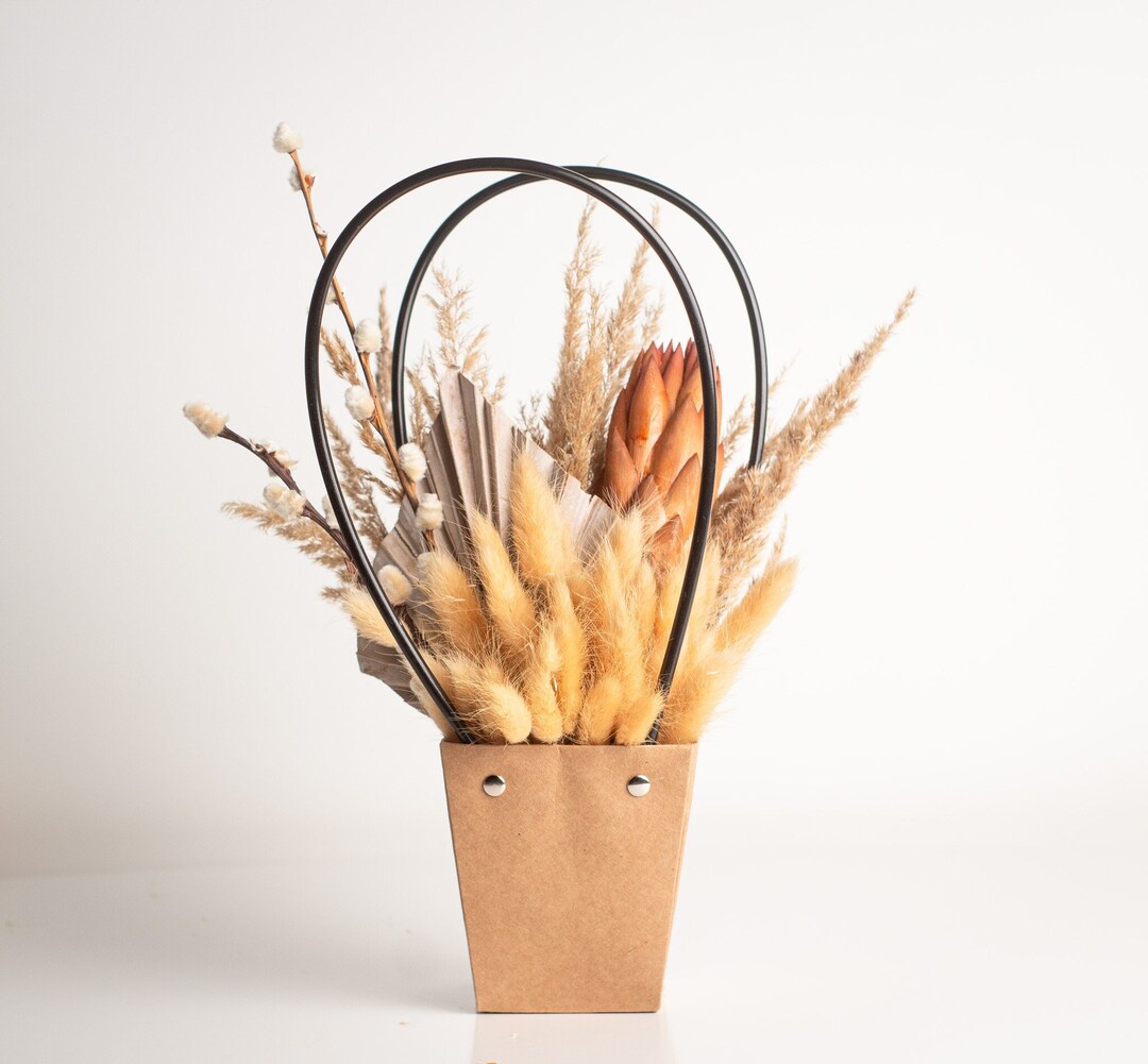 Boho Dried Flower Bouquet | Natural Flower Bouquet in a Box | Dried ...