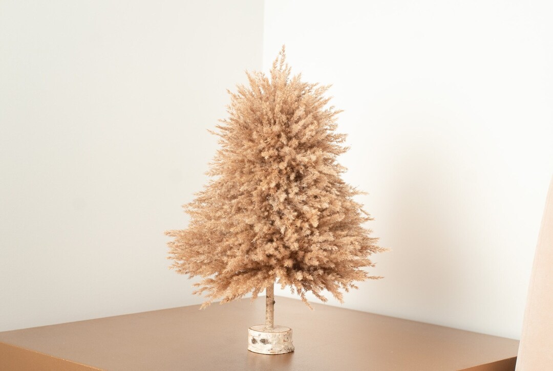 Pampas Christmas Tree, Fluffy Christmas Tree, Natural Pampas Christmas ...