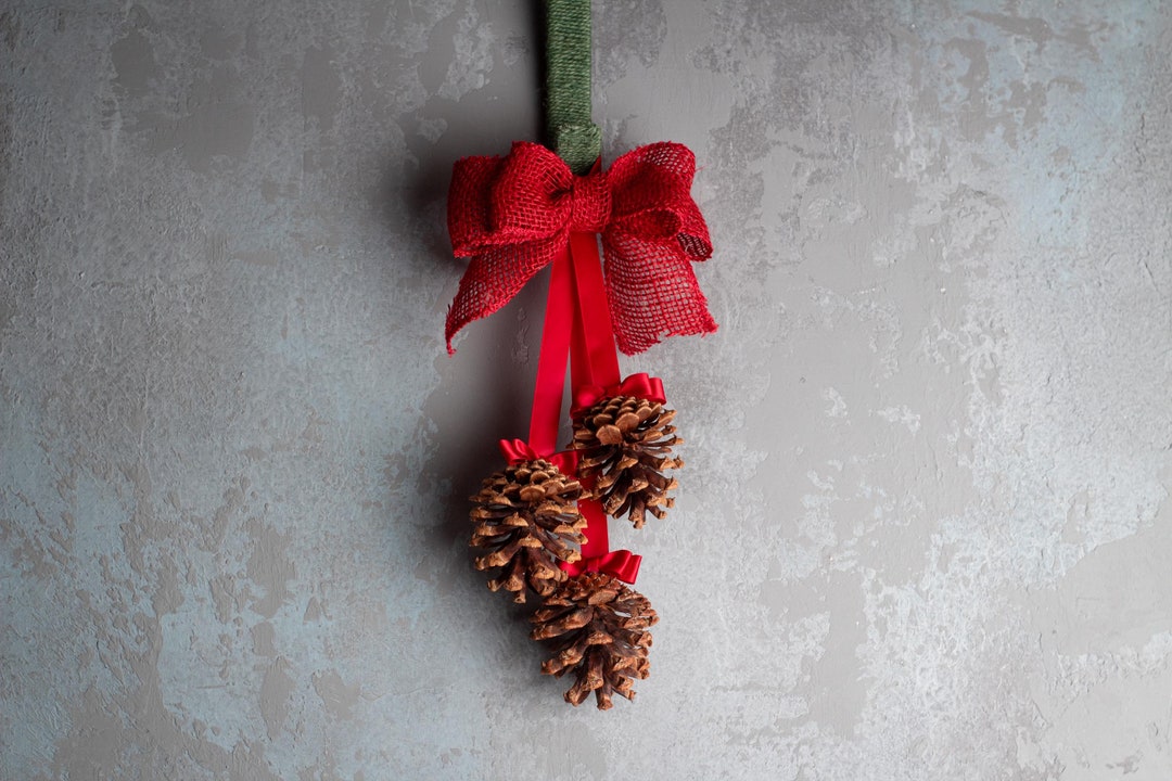 Natural Pine Cone Hanger for Christmas Door Decorating | Wall Decor ...