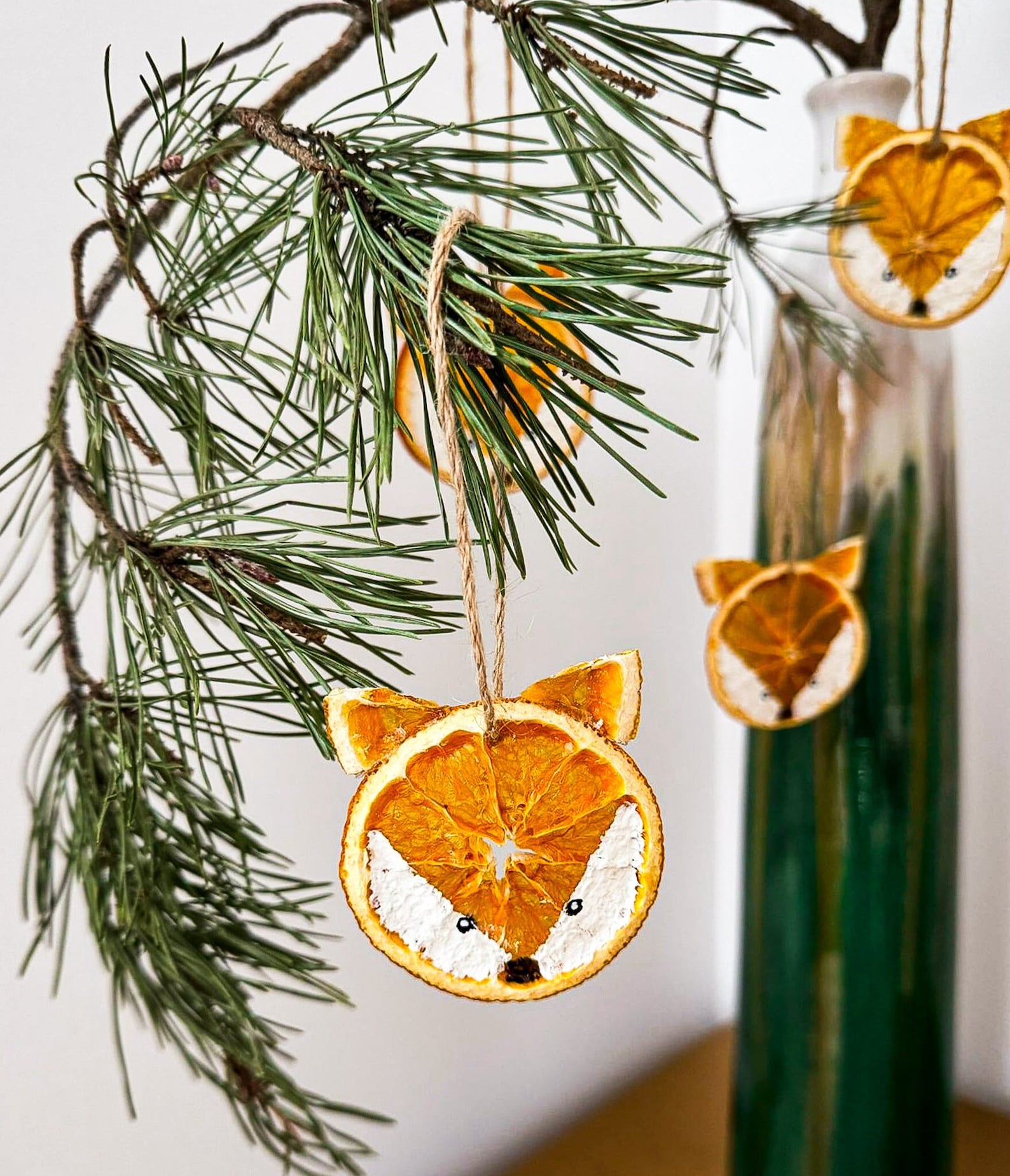 Set of 6 Dried Orange Ornaments Christmas Tree Ornament Funky Fox ...