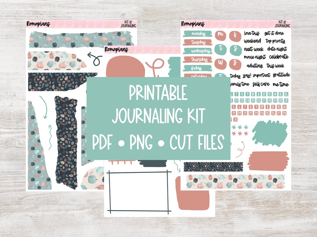 Printable Journaling Kit KIT 112 - Etsy