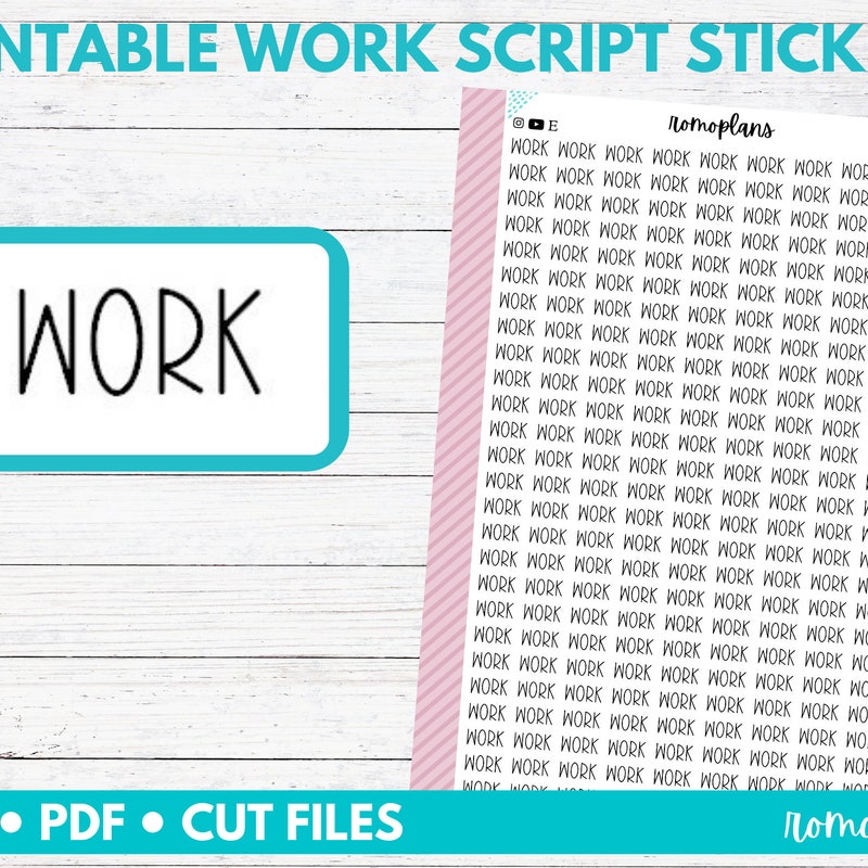 Work Planners Printable - Etsy