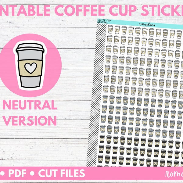 Coffee Cup Stickers - Etsy