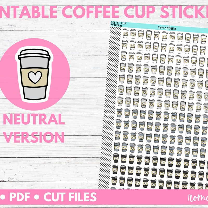 Coffee Cup Stickers - Etsy