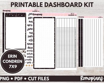 Weekly Planner Printable Erin Condren Style Neutral Undated - Etsy