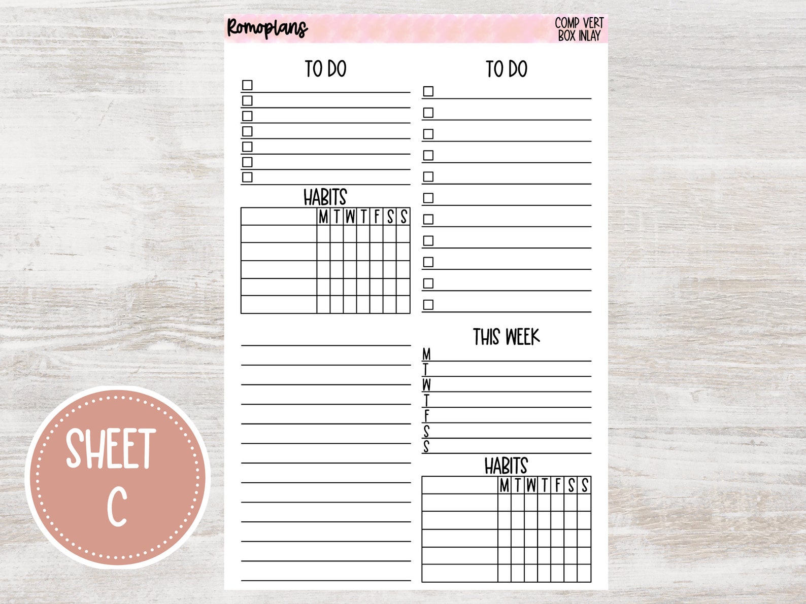 Printable Compact Vertical Planner Kit KIT 105 A5 Planner Erin Condren ...