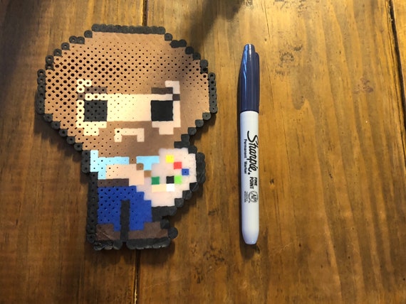 Bob Ross the Joy of Painting Perler Bead Collectible - Etsy