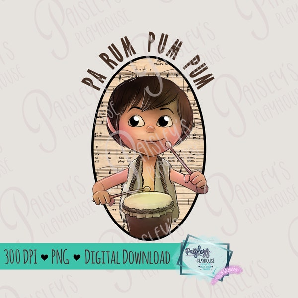 Christmas Little Drummer Boy Svg - Etsy