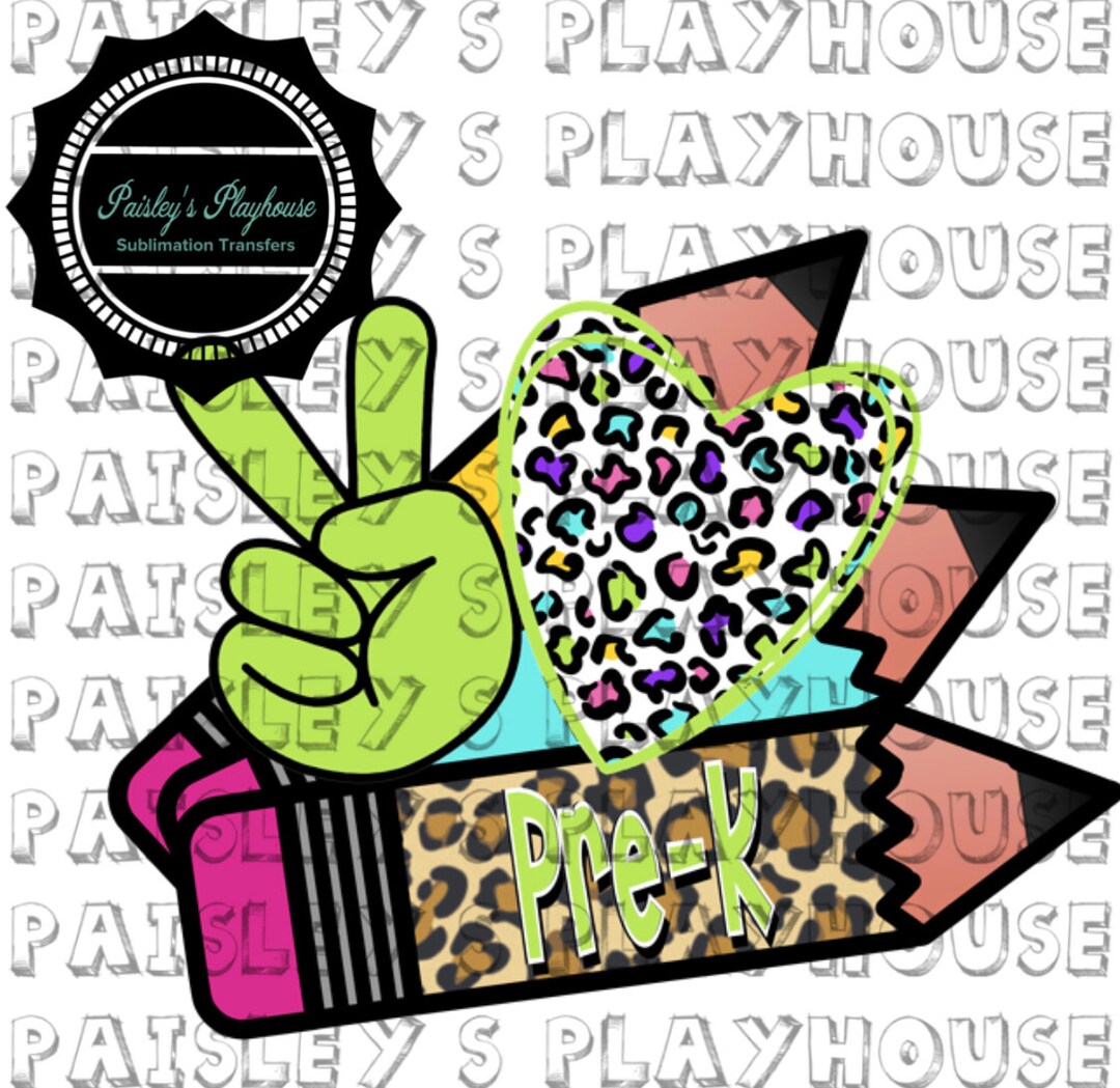 Peace Love Pre-k Back to School PNG Digital Download - Etsy