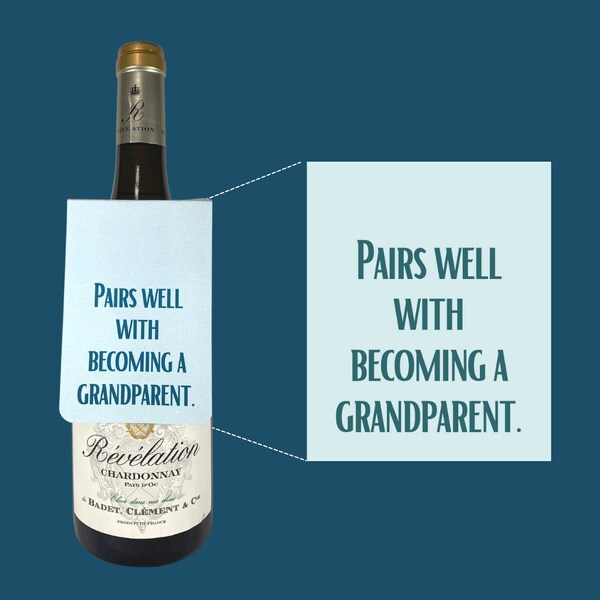 Pairs Well With Becoming An Uncle Wine Label Etsy Uk