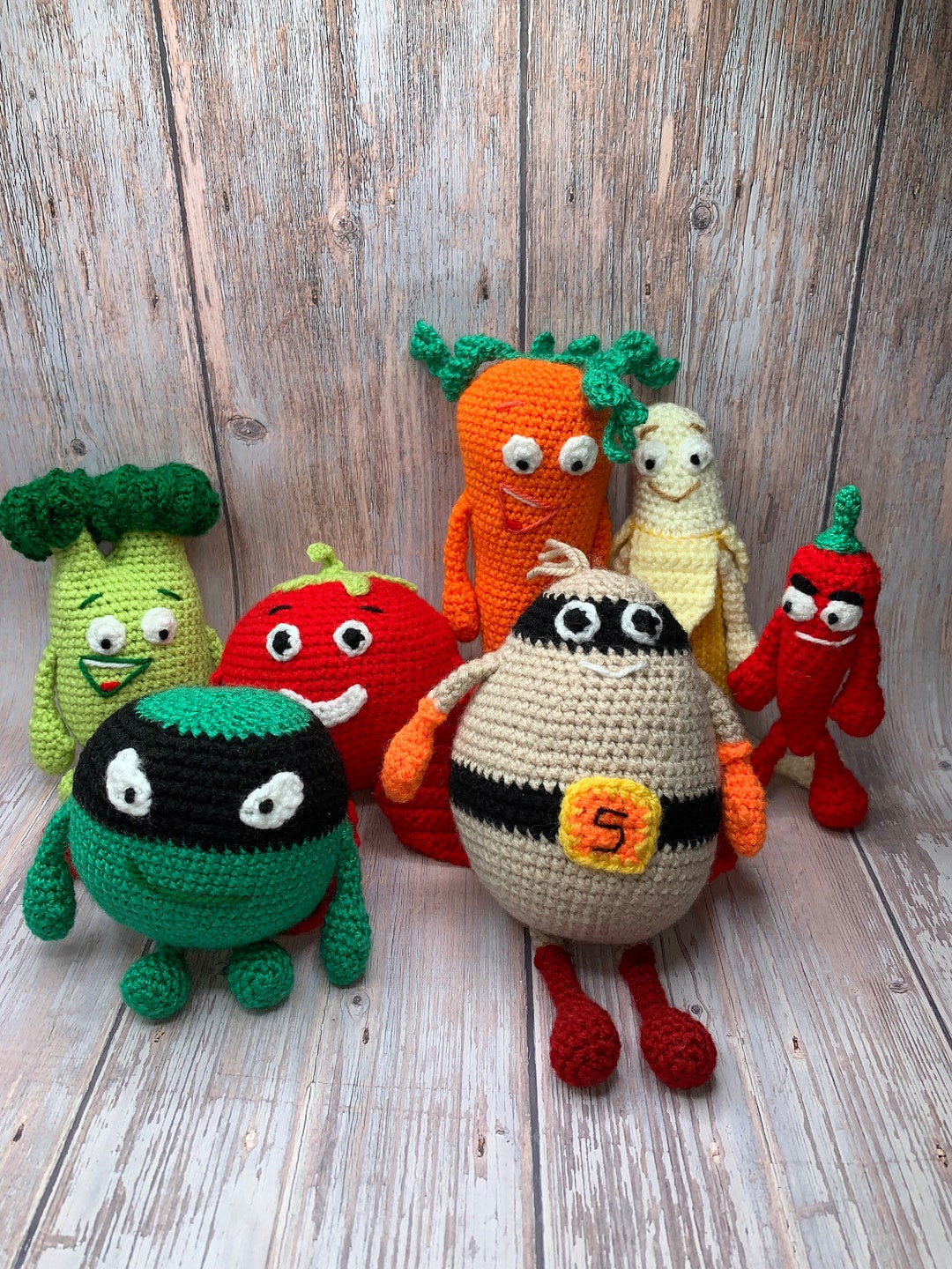 CROCHET PATTERN Supertato and Friends pdf File - Etsy