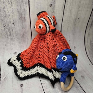 CROCHET PATTERN Fish Baby Set - Lovey and Rattle - Etsy