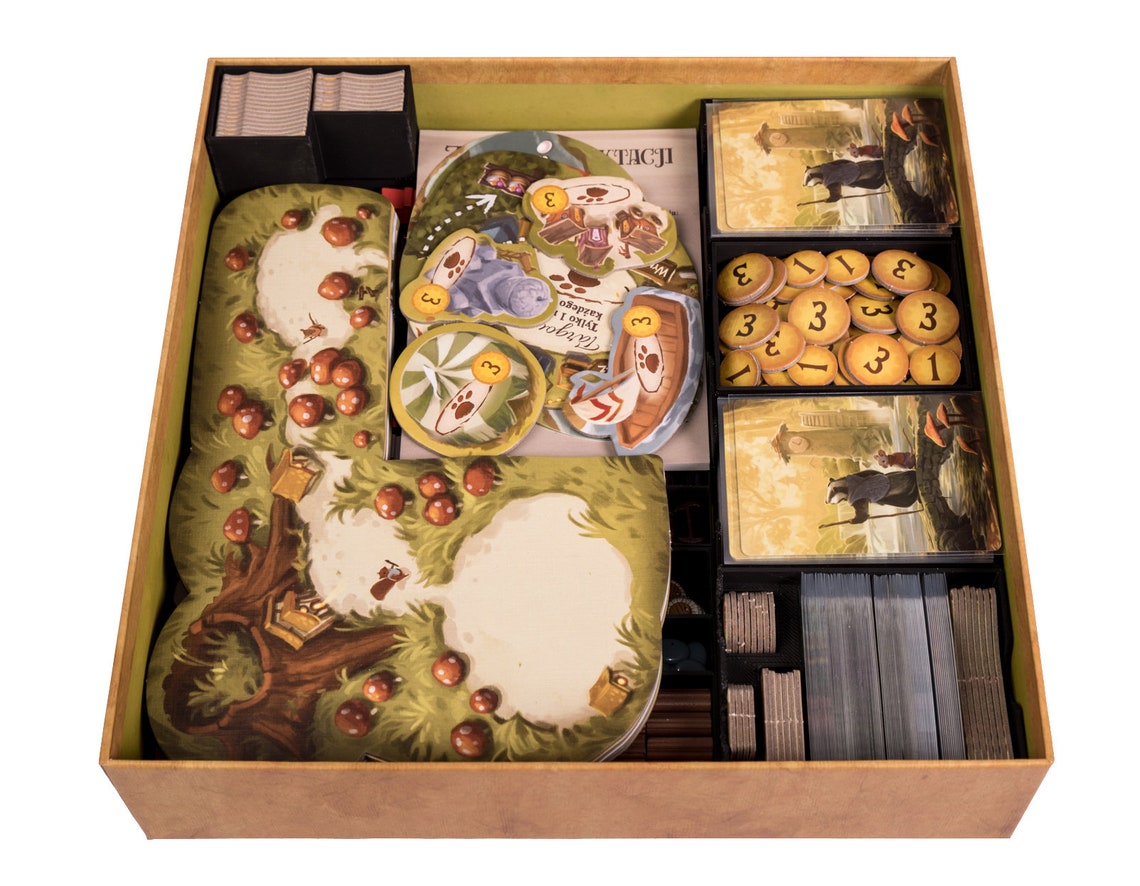 Everdell Insert Holds Large and Small Sleeved Cards All | Etsy