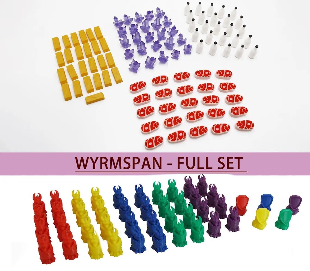 Wyrmspan - 3D Print Upgrade of Token Resources and Player Pieces - Etsy