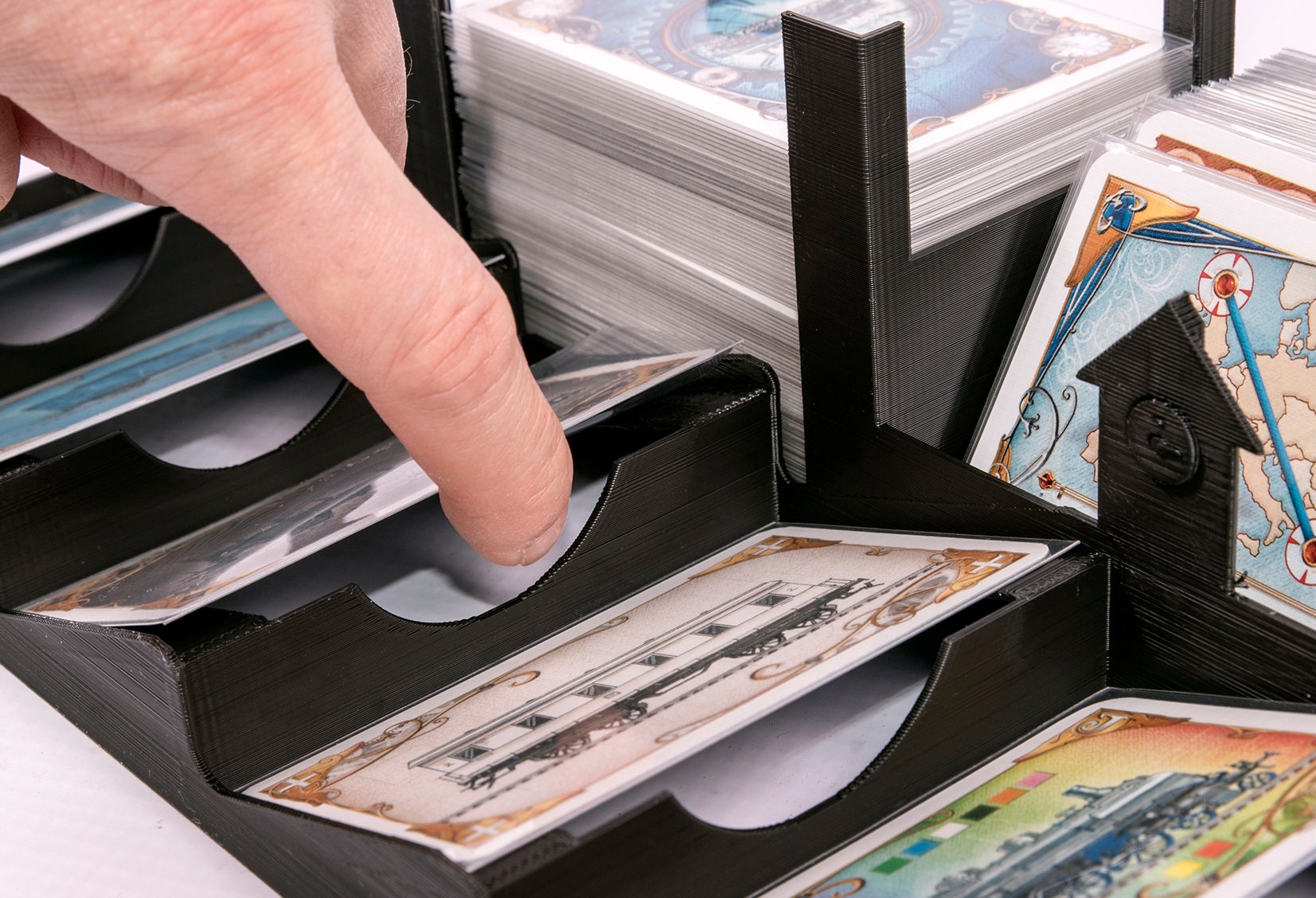 Ticket to Ride Organizer for Sleeved Cards. - Etsy