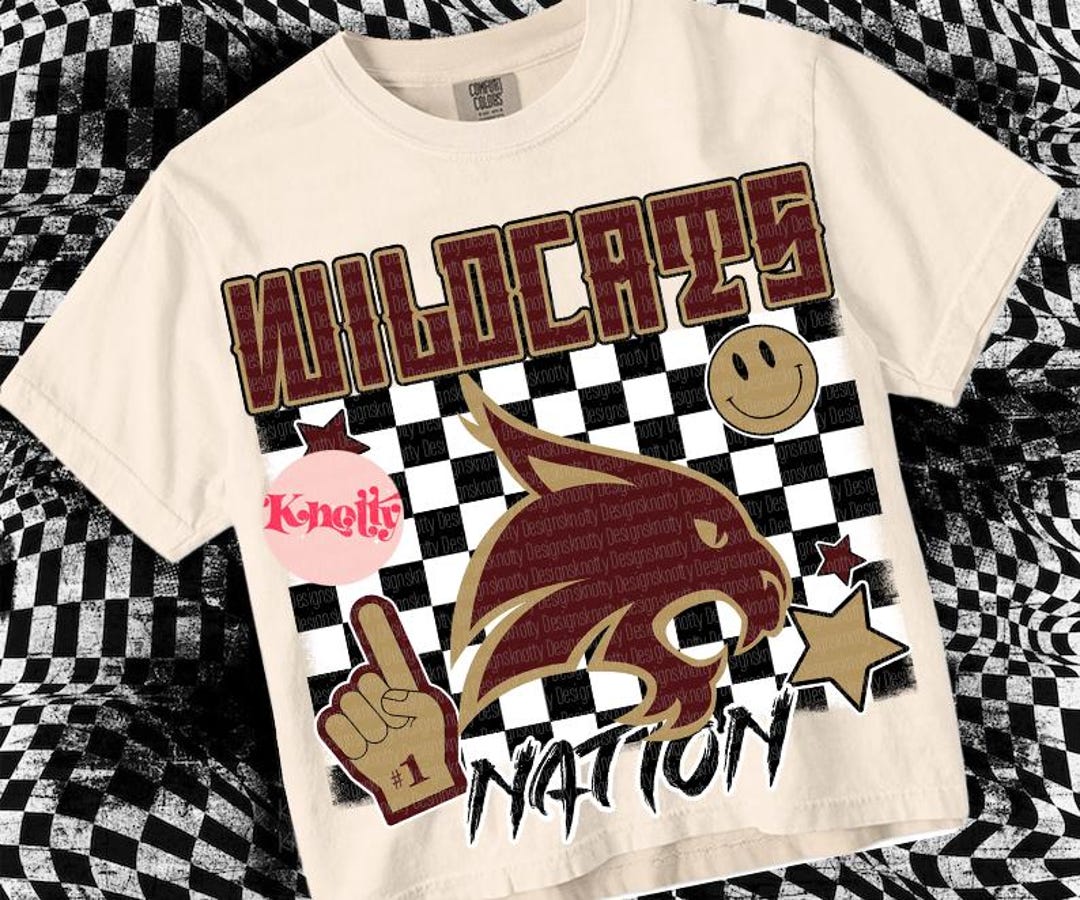 Retro Pop Mascot-wildcat Nation PNG - School Spirit Maroon Gold - Etsy
