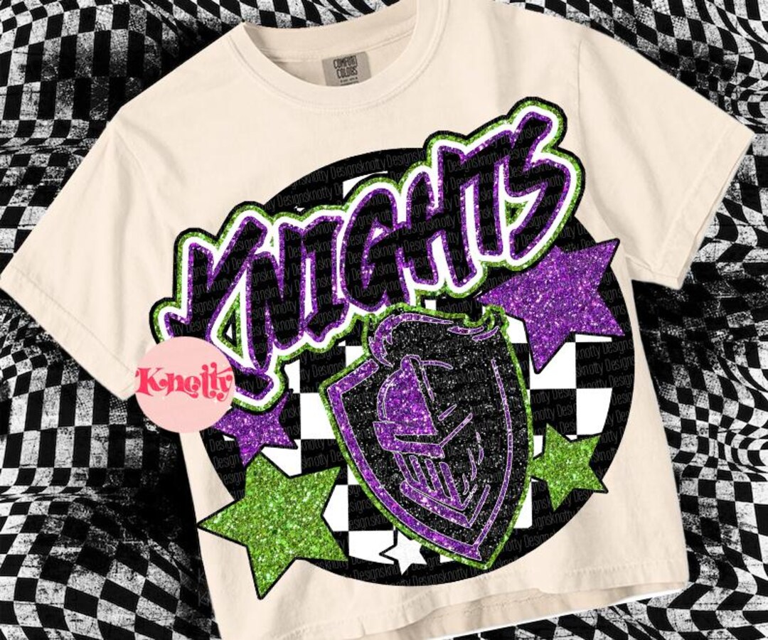 Cute Preppy Glitter- PNG File - Knights - Mascots - Etsy