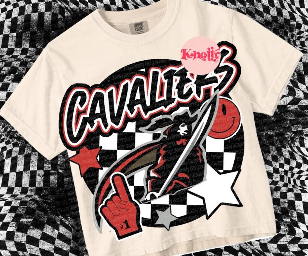 Retro Preppy- PNG File - Cavs - Mascots- Red Black - Etsy