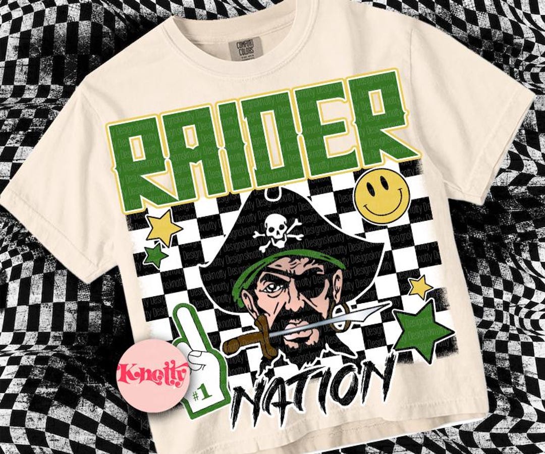 Raiders -mascot- PNG - School Spirit-green Yellow - Etsy