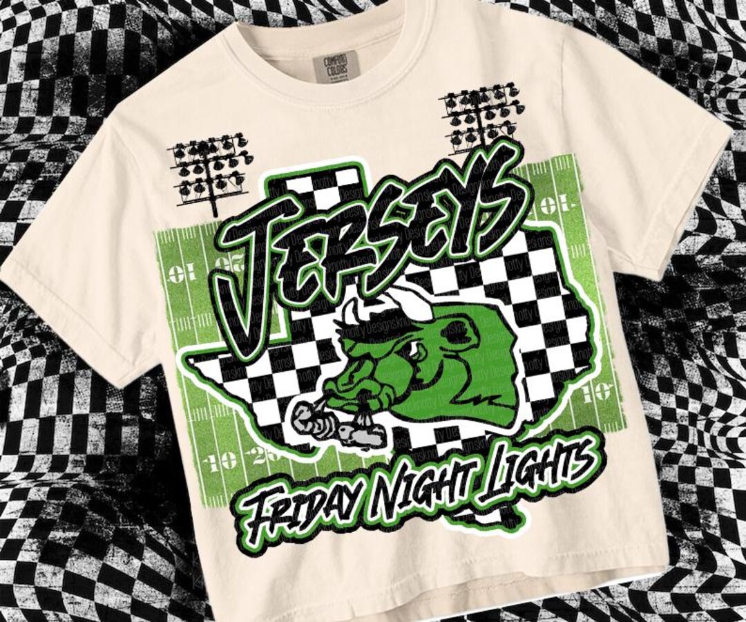 Retro Friday Night Lights Design PNG File- JERSEYS - Etsy