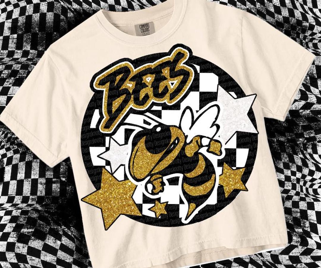 Cute Preppy Glitter- PNG File - BEES - Mascots - Etsy