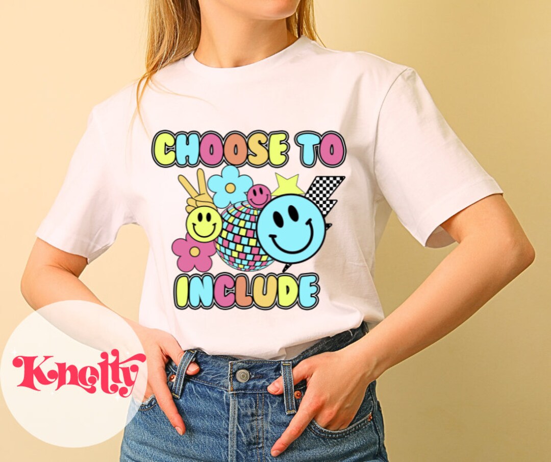 Retro Pastel - Autism Awareness Shirt- Choose to Include - Teacher ...
