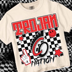 Retro - Mascot- Trojan Nation PNG - School Spirit - Etsy