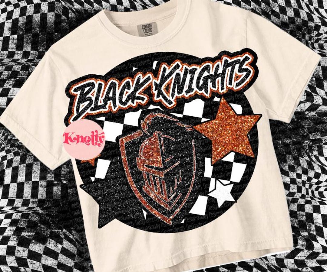 Cute Preppy Glitter- PNG File - Knights - Mascots Orange - Etsy