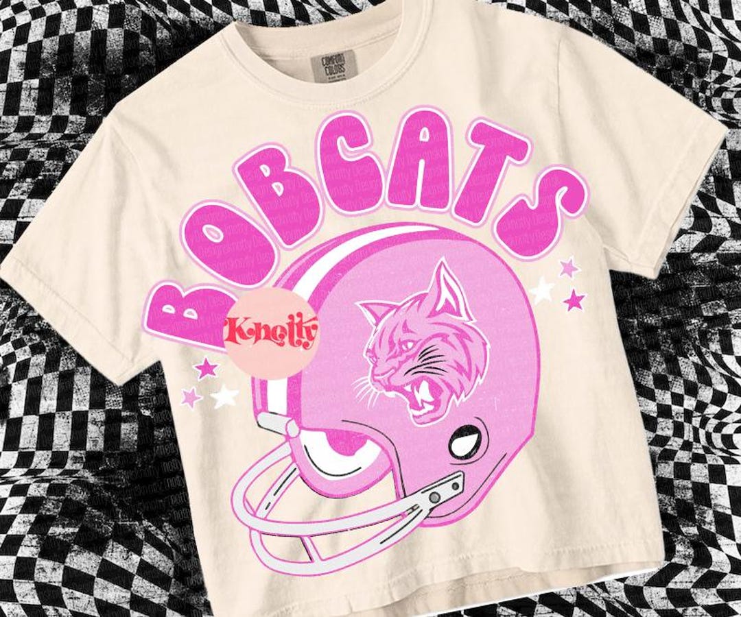 Pink Cute Preppy Mascot-bobcats PNG - Etsy