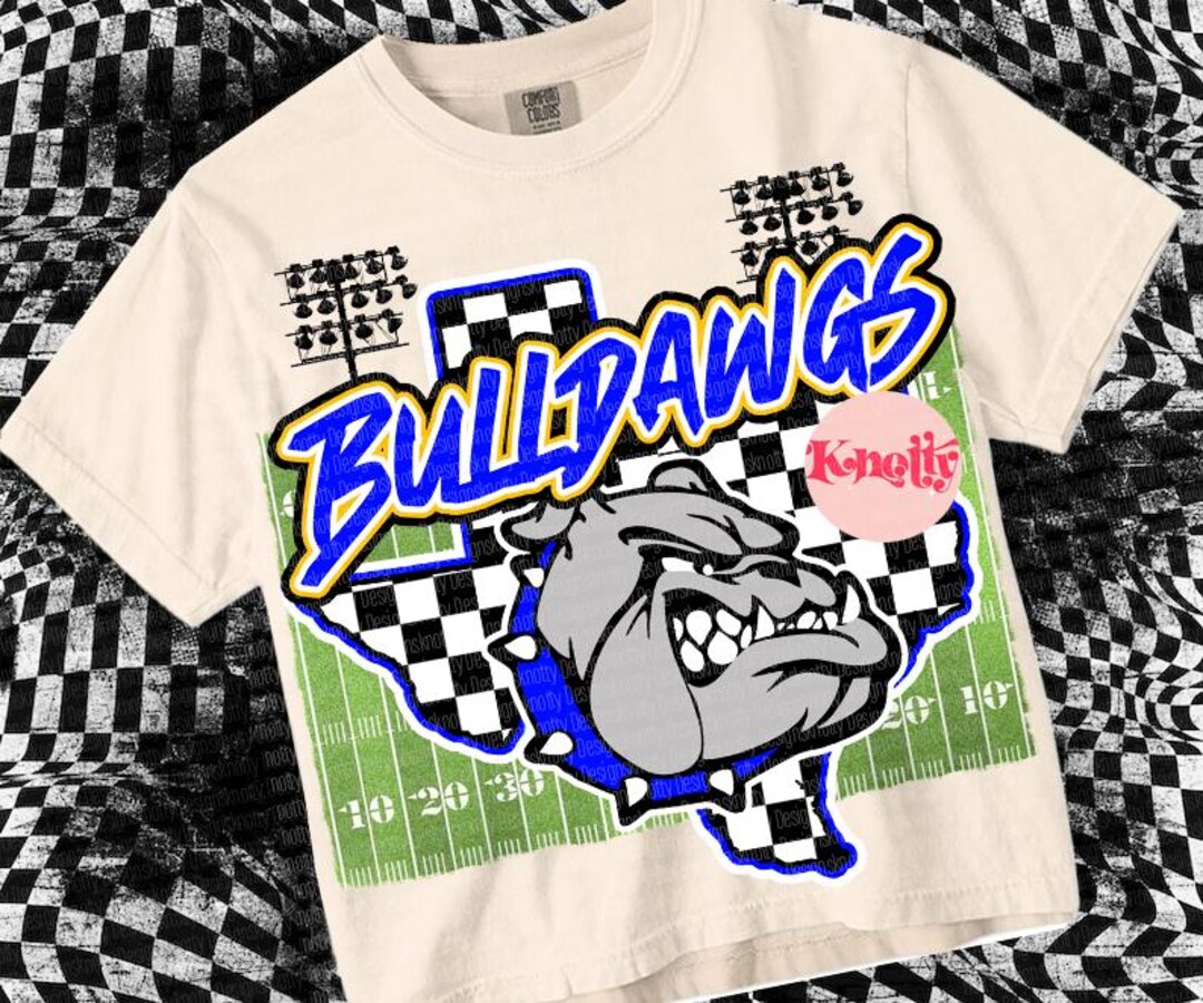 Retro - Mascot-bulldawgs Football PNG - School Spirit - Royal Blue ...