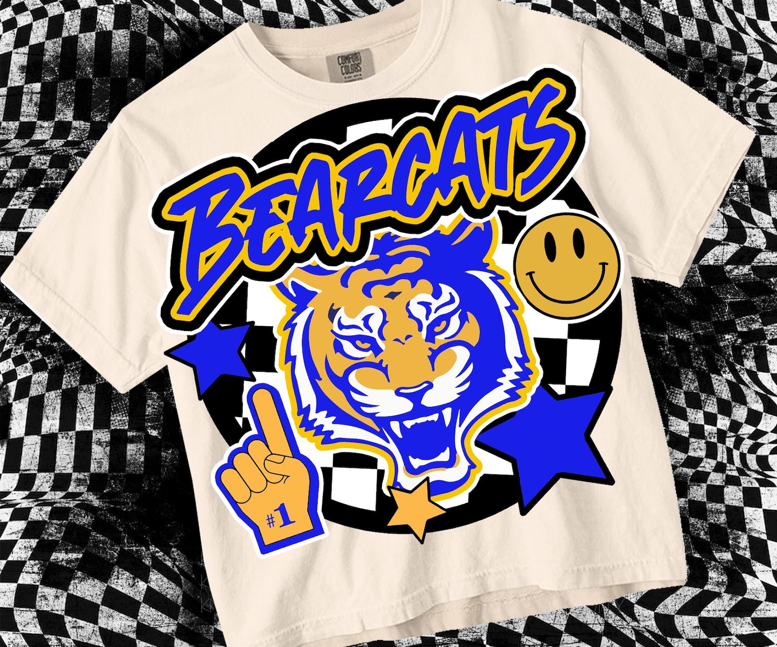 Retro Pop - Mascot-bearcats PNG - School Spirit - Etsy