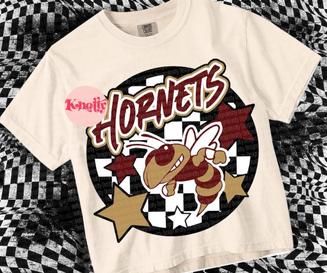 Retro Pop - Mascot-hornets PNG - School Spirit - Maroon Gold - Etsy