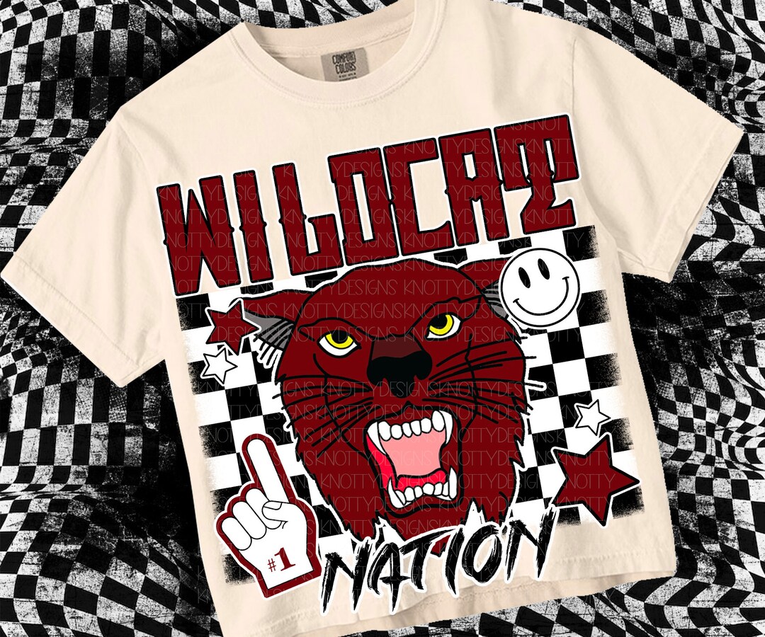 Retro Pop Mascot-wildcat Nation PNG - School Spirit - Etsy